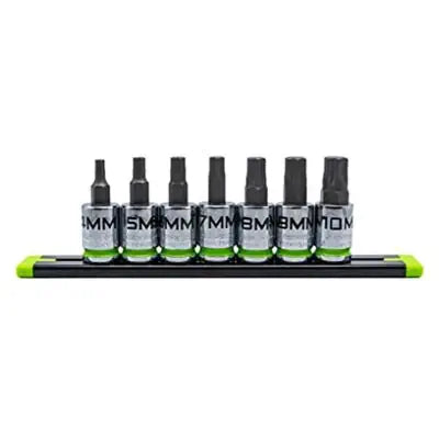 Grip Edge 7-PC 3/8'' Dr Short Metric RPT Hex Driver Set – DCMX TOOLS
